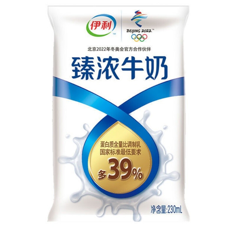 伊利 利乐枕无菌臻浓牛奶230ml*16袋【起送量1000元，只发天津】