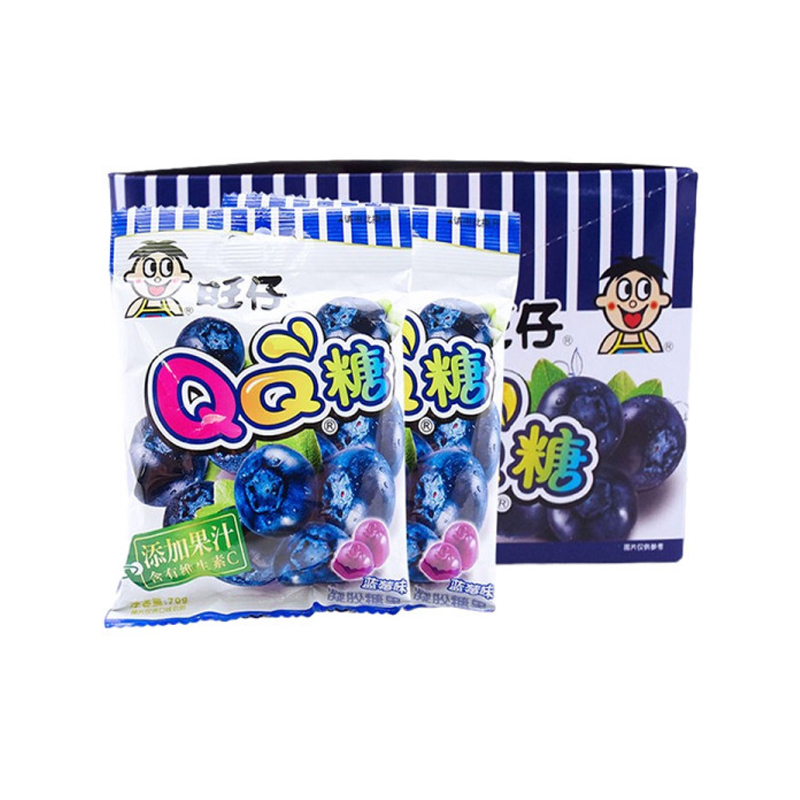 旺仔QQ糖蓝莓味70g*10袋