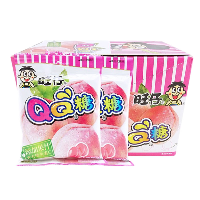 旺仔QQ糖水蜜桃味70g*10袋
