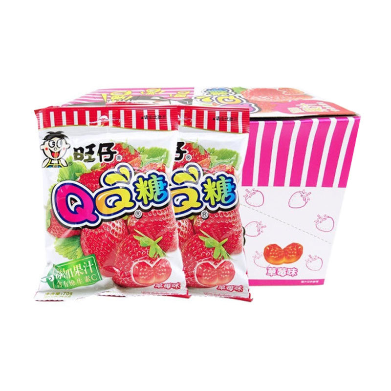 旺仔QQ糖草莓味70g*10袋