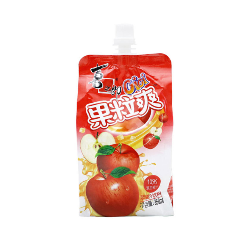 【4袋起订】喜之郎cici果粒爽苹果汁饮料350ml