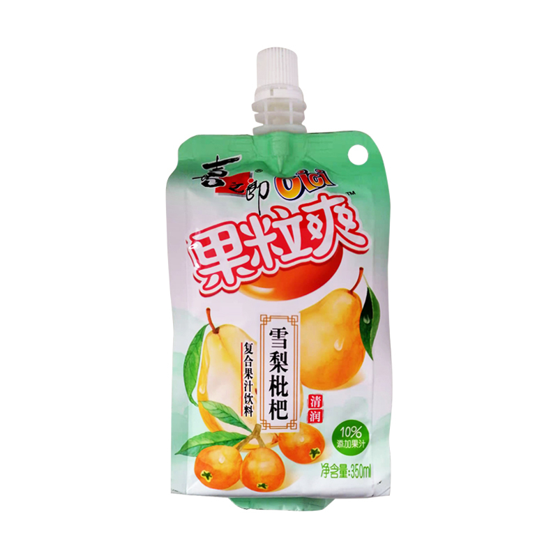 【6袋起订】喜之郎cici果粒爽雪梨枇杷复合果汁饮料350ml