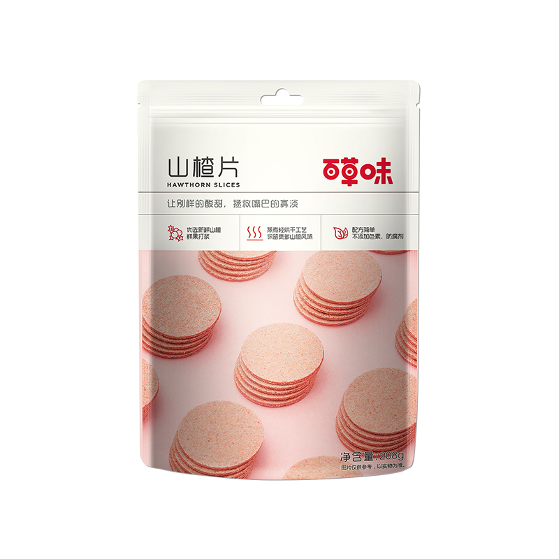 WHJK【只发北京】【4袋起订】百草味山楂片208g
