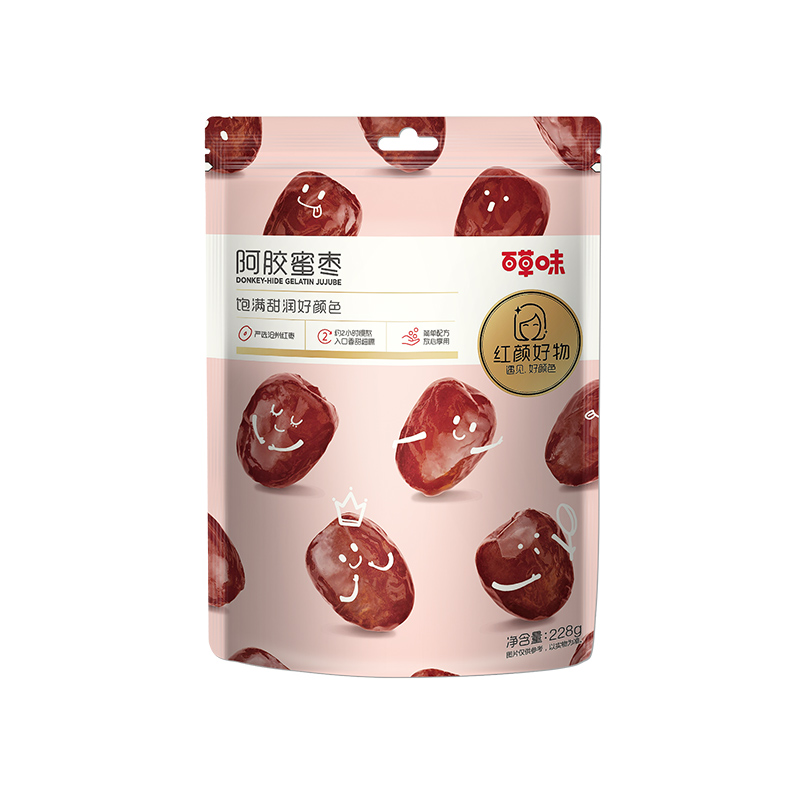 WHJK【只发北京】【4袋起订】百草味阿胶蜜枣228g