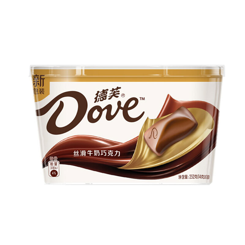 德芙丝滑牛奶巧克力252g