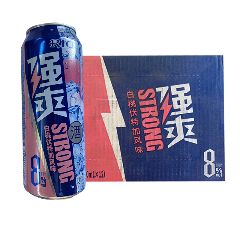 【只发北京】锐澳强爽鸡尾酒白桃伏特加风味听装500ml*12听