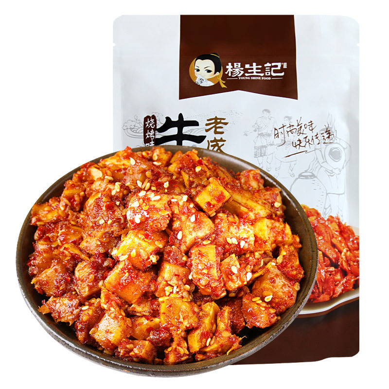 【2袋起订】杨生记烧烤味牛板筋108g