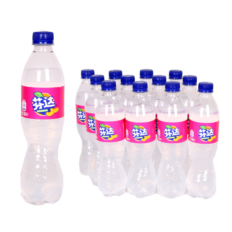 芬达水蜜桃味瓶装500ml*12瓶