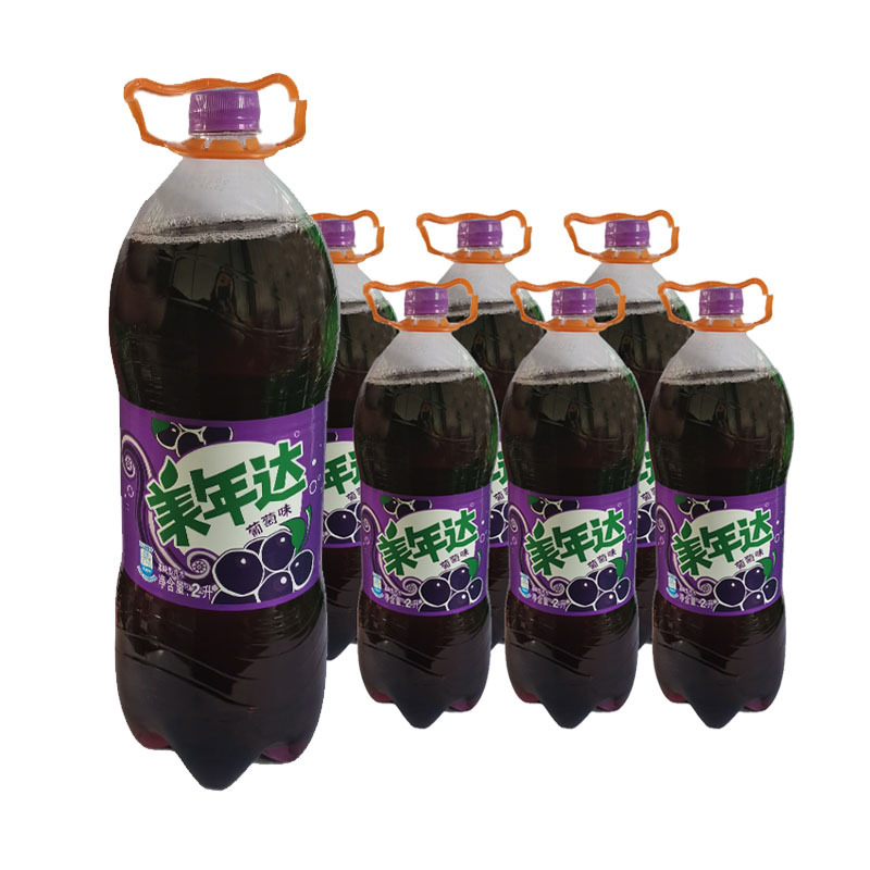 美年达葡萄味瓶装2L*6瓶