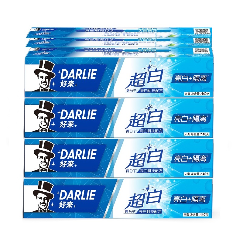 好来超白亮白+隔离牙膏140g