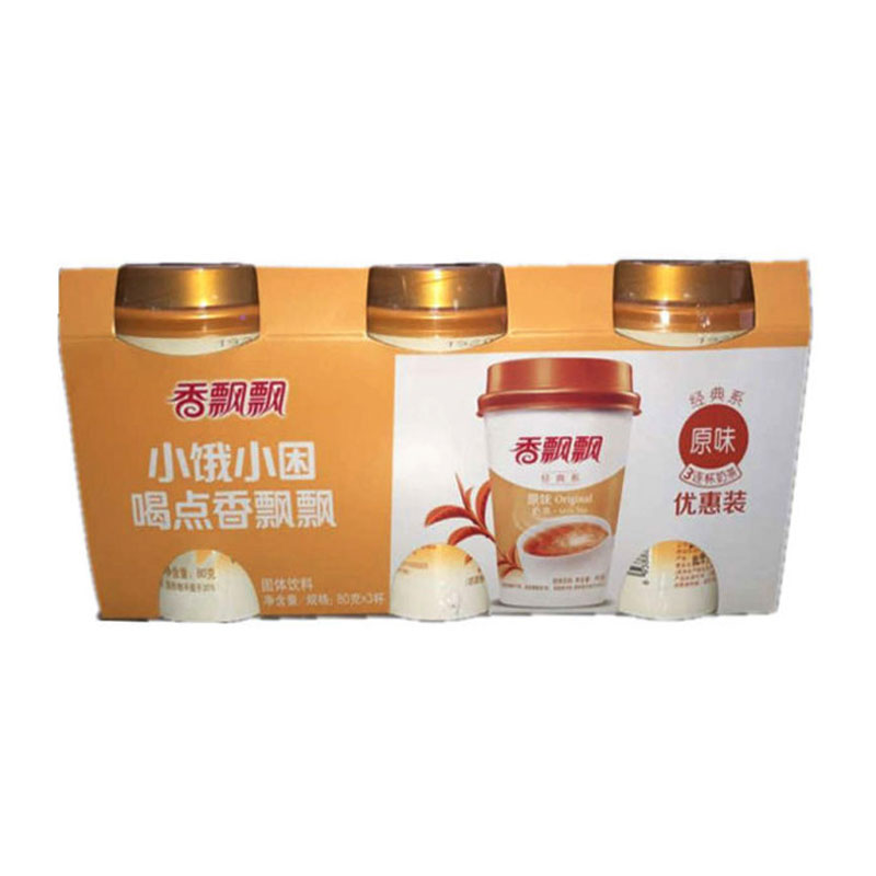 【仅供上海，店铺600元包邮】香飘飘经典系奶茶原味杯装80g*3杯