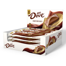 【只送济南】德芙丝滑牛奶巧克力43g*12条