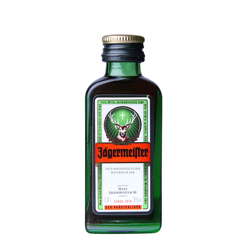 WHJK 野格（Jagermeister）利口酒/力娇酒/小酒版20ML 德国进口洋酒（玻璃瓶）