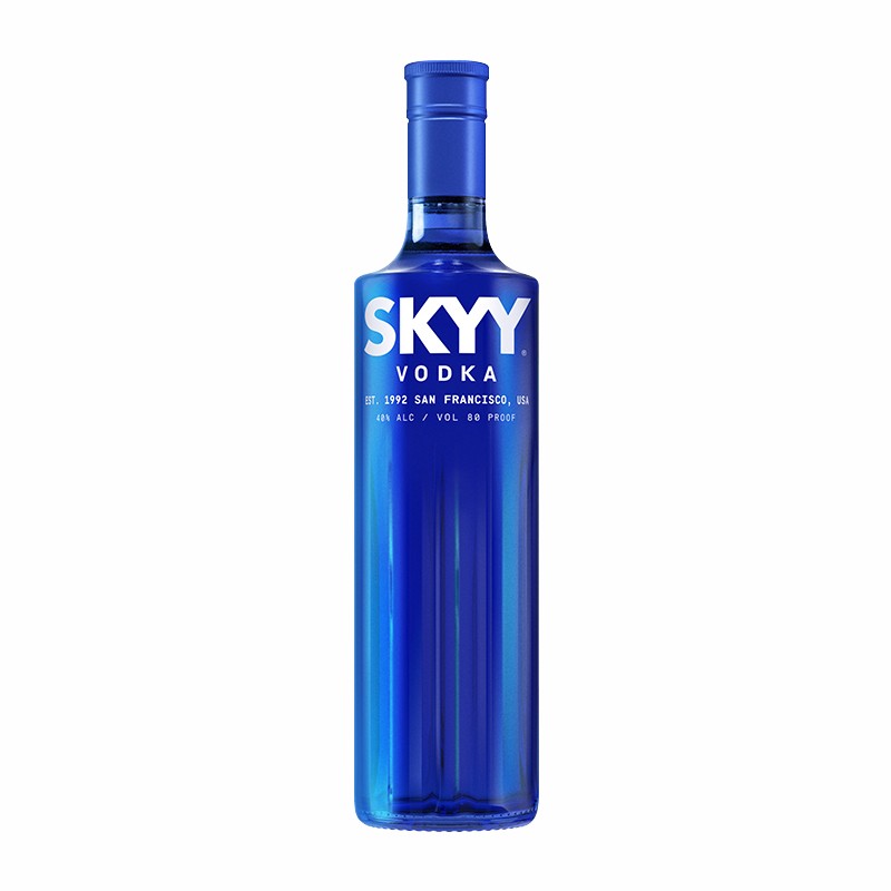 WHJK 深蓝（SKYY Vodka）伏特加原味 鸡尾酒基酒 750ML 意大利进口洋酒
