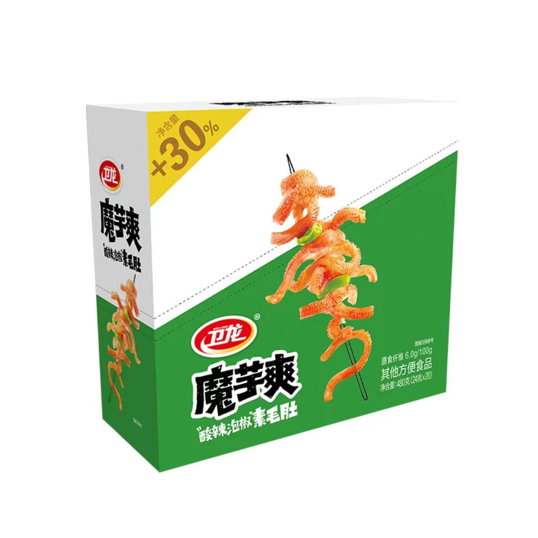 卫龙魔芋爽480g（20g*24包）单盒多口味可选【整箱18盒】