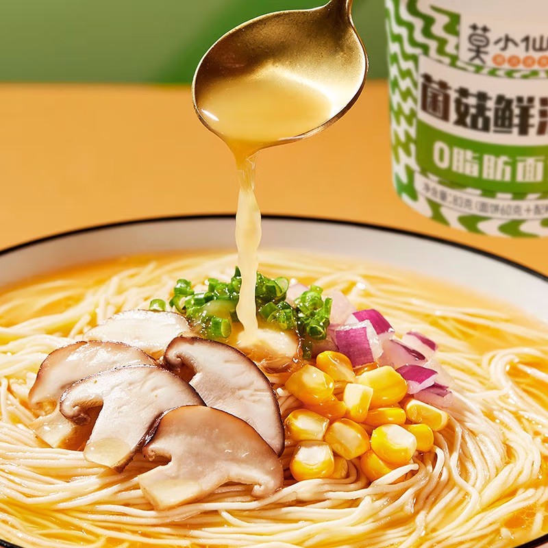 莫小仙菌菇鲜汤小面83g*6桶【整箱6桶】