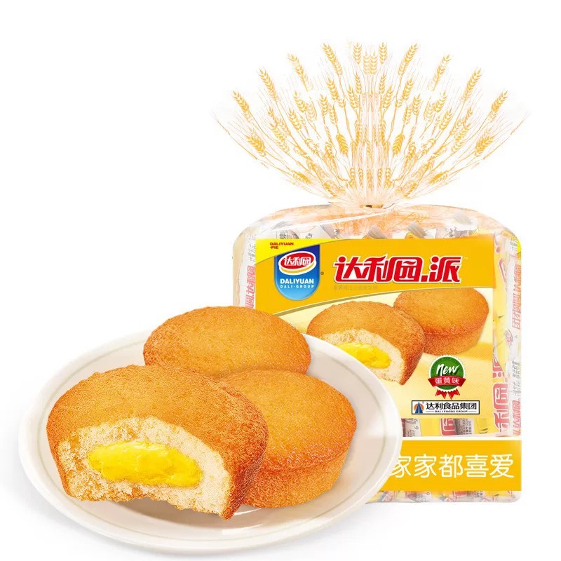 达利园注心蛋黄派230g单袋多口味可选【整箱16袋】