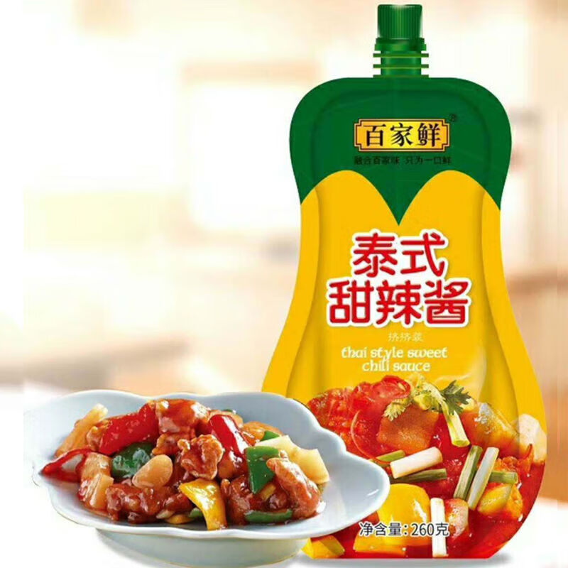百家鲜泰式甜辣酱260g单袋【整箱24袋】