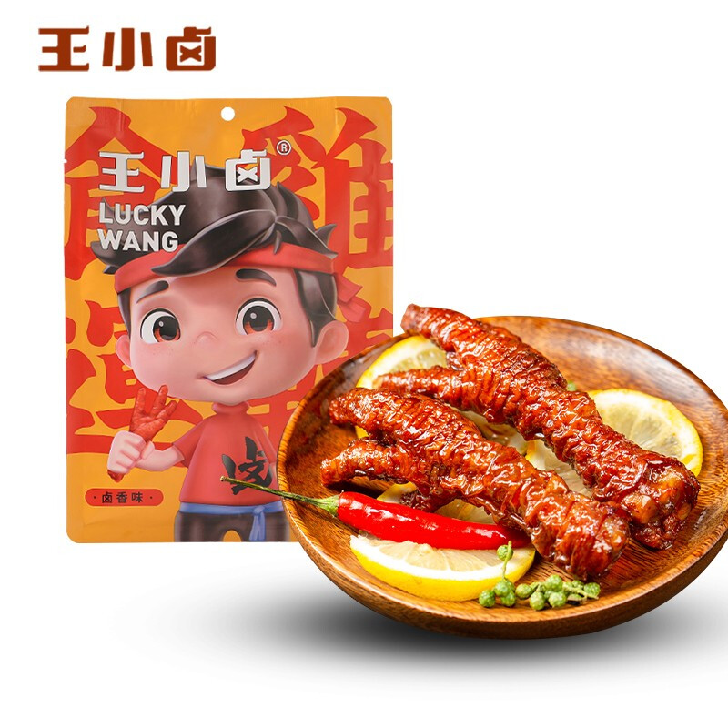 WHJK王小卤虎皮凤爪105g网红小吃休闲零食秒脱骨大鸡爪子【整箱25袋】