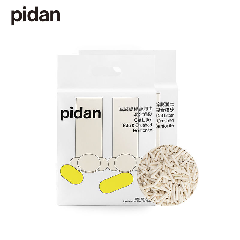 pidan膨润土猫砂破碎混合砂6L*4包-W130