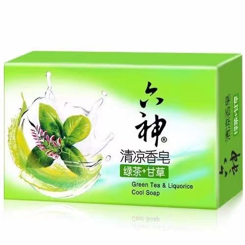 六神清凉香皂（绿茶+甘草）108G