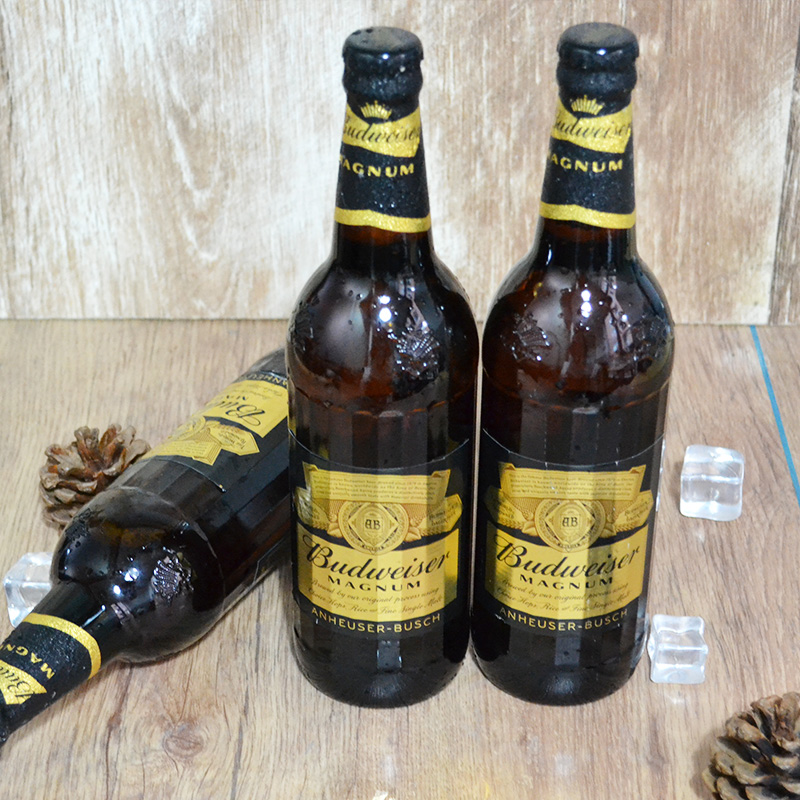 百威黑金啤酒600ml*12瓶