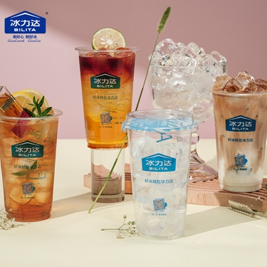 冰力达高颜值便利店DIY饮料百搭食用冰冰杯220g*15杯【6箱起送】
