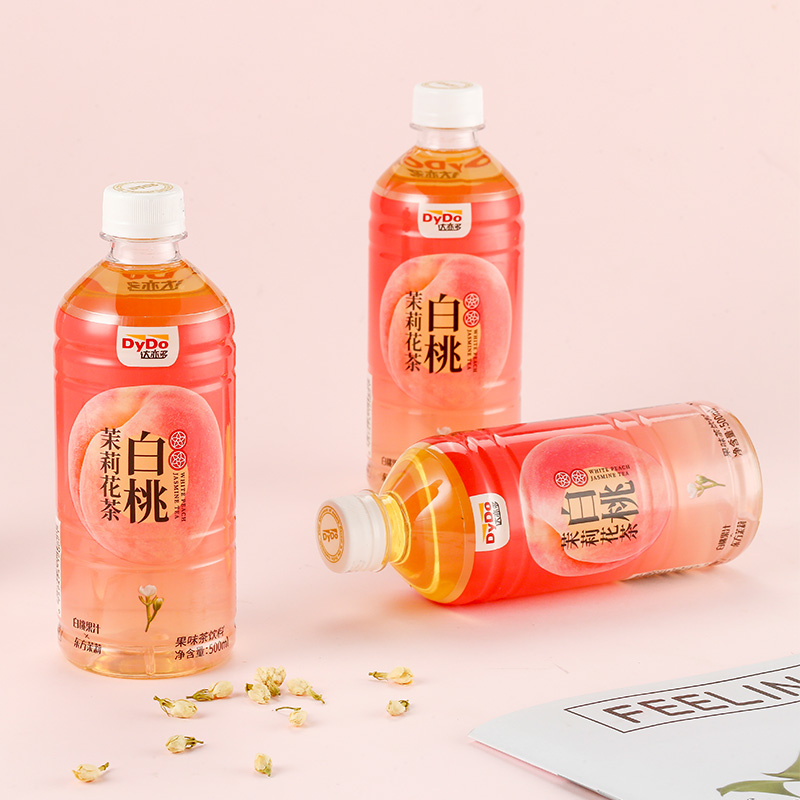 WHJK达亦多柚子红茶白桃茉莉花茶饮料500ml整箱低卡0脂夏季饮品多口味多规格可选