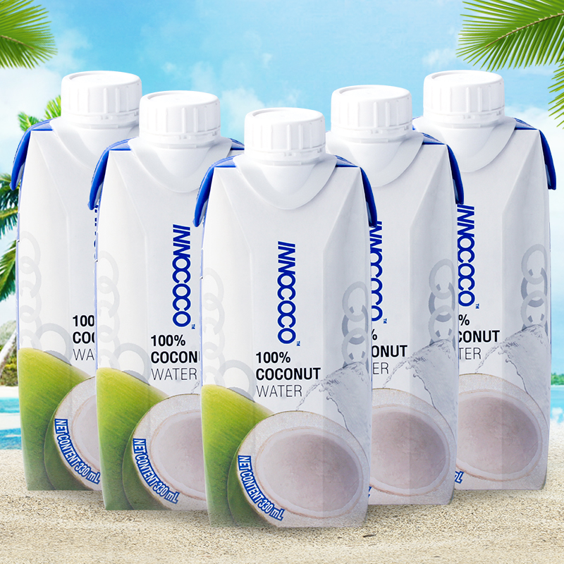 泰国进口innococo纯椰子水330ml*24瓶100%椰青果汁饮料夏日饮品