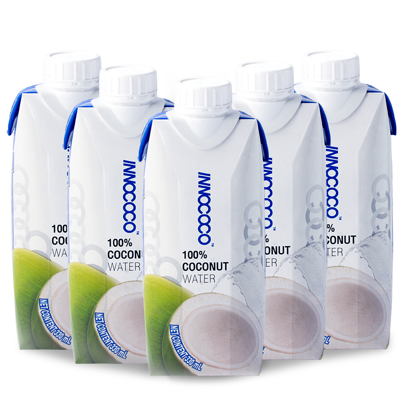 泰国进口innococo纯椰子水330ml*24瓶100%椰青果汁饮料夏日饮品