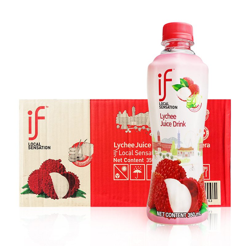 泰国if椰子水350ml葡萄汁荔枝椰汁生榨纯椰青水孕妇进口饮料多口味可选