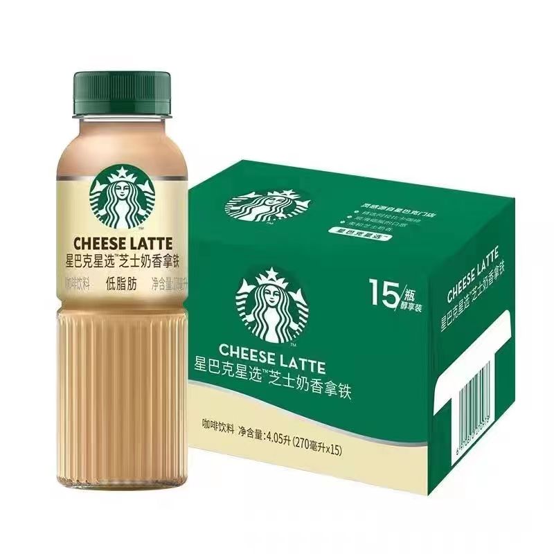 星巴克（Starbucks）星选 咖啡 芝士奶香270ml*15瓶 即饮咖啡饮料