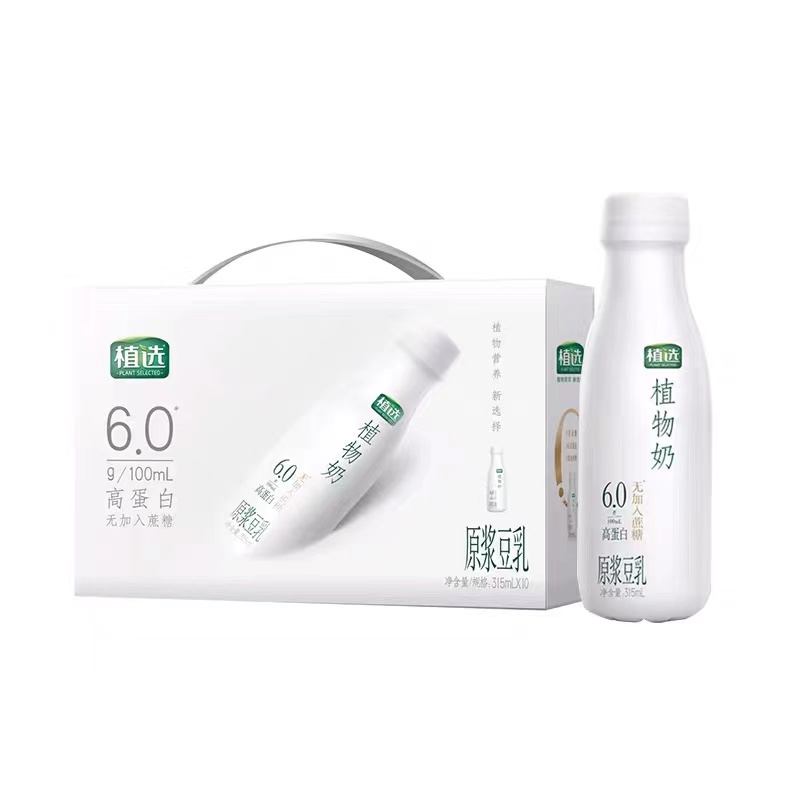 伊利植选植物奶高蛋白豆乳315ml*10